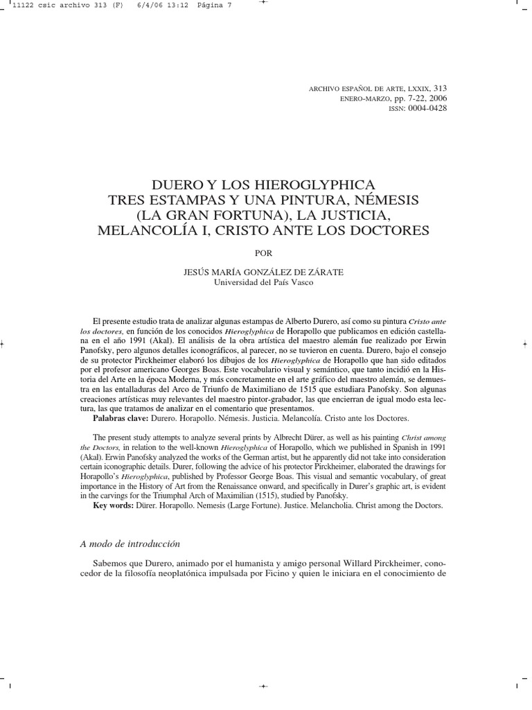 Hieroglyphica Durero | PDF | Albrecht Dürer | Rafael