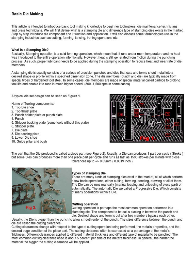 Basic Die Making | PDF | Metalworking | Industries