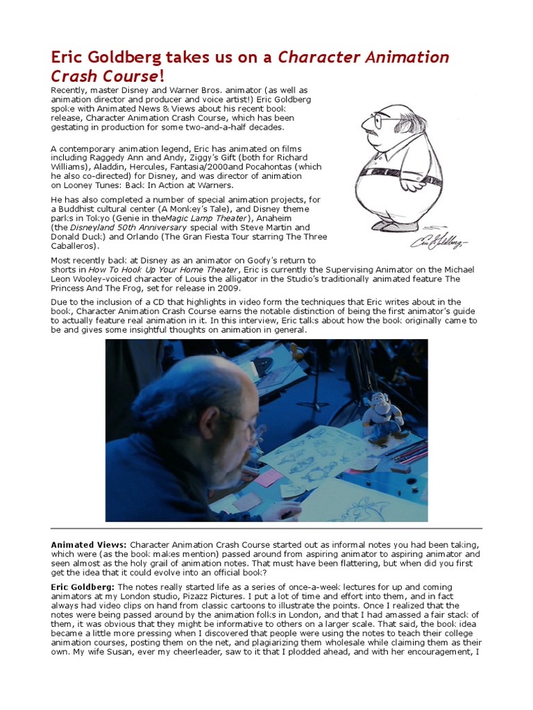 Eric Goldberg's Animation Crash Course | PDF | Animation | Cartooning