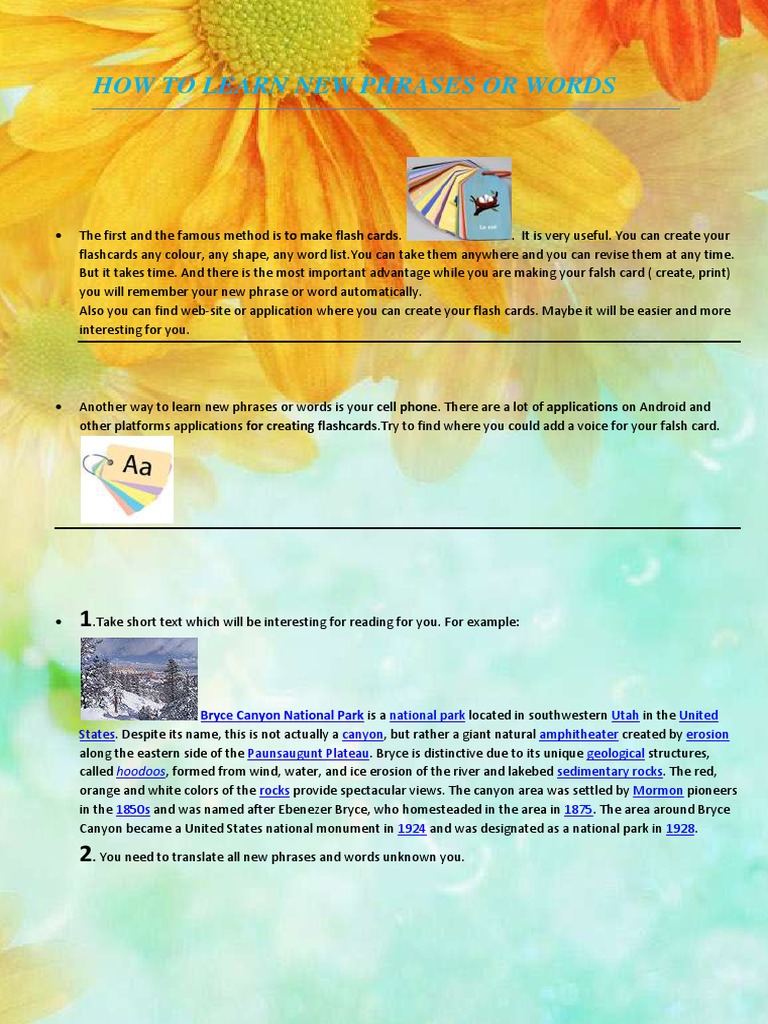 How To Learn New Words | PDF | English Language | Linguistics