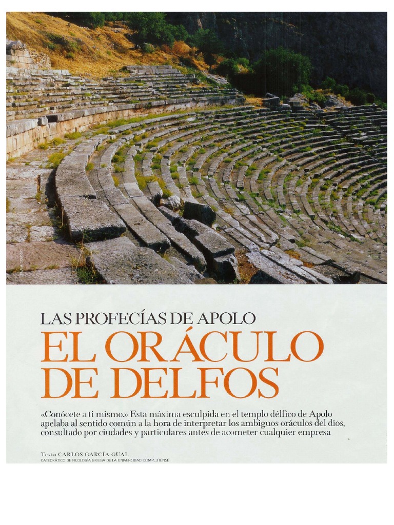 Garcia Gual Carlos - El Oraculo de Delfos | PDF