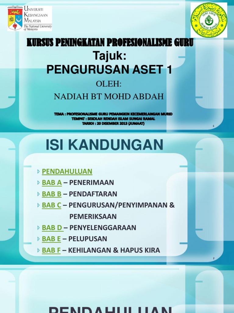 Tatacara Pengurusan Aset Kerajaan (Tpa) Baru | PDF