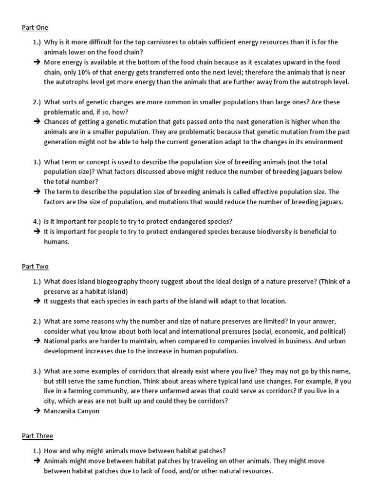Case Study - Corridors | PDF | Habitat | Biodiversity