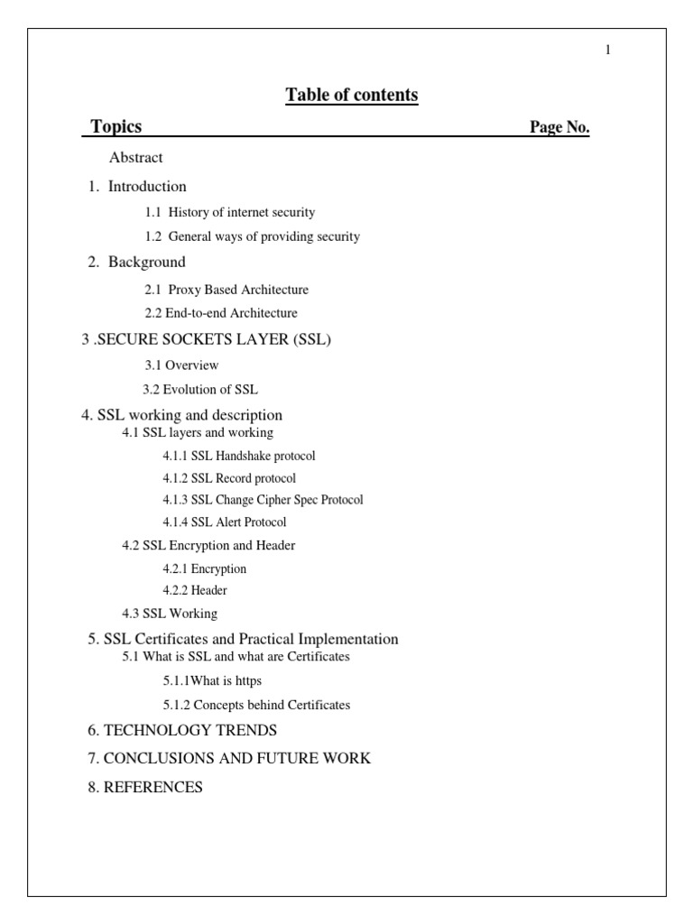 Report SSL | PDF | Transport Layer Security | Public Key Cryptography