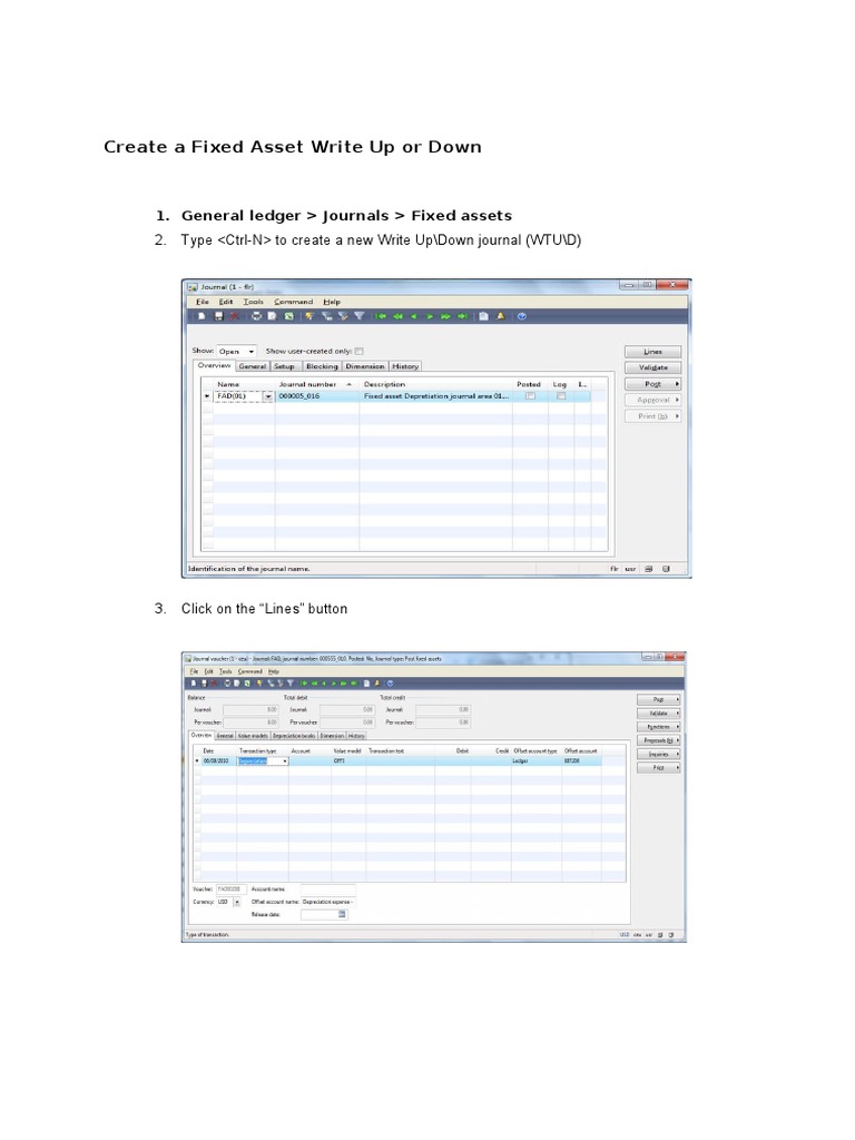 Fixed Asset Write Up/Down Guide | PDF | Business