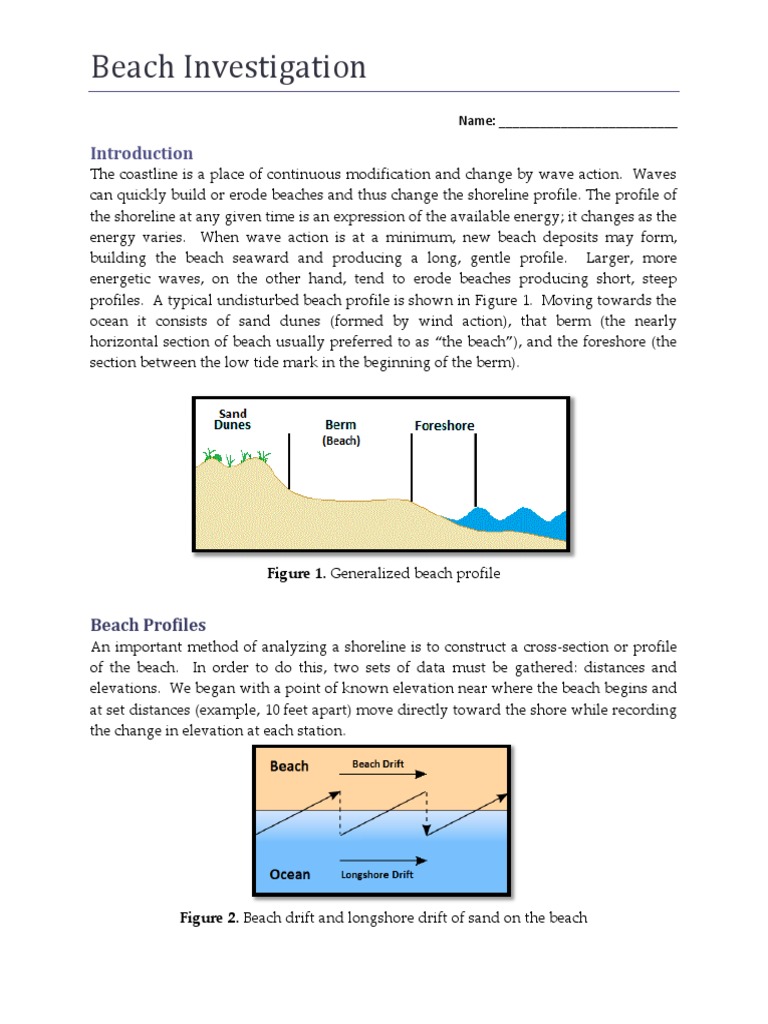 Analyzing Beach Profiles and Sediment Characteristics at John U. Lloyd ...