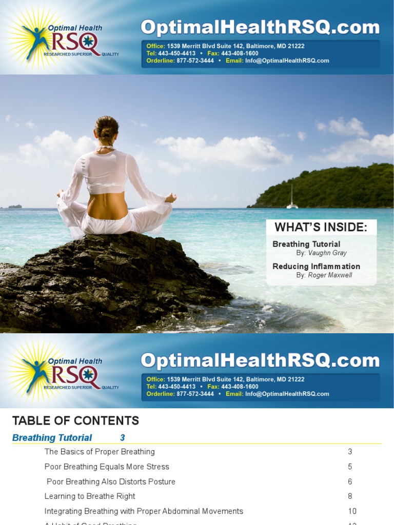 What's Inside:: Breathing Tutorial Reducing Inflammation | PDF ...