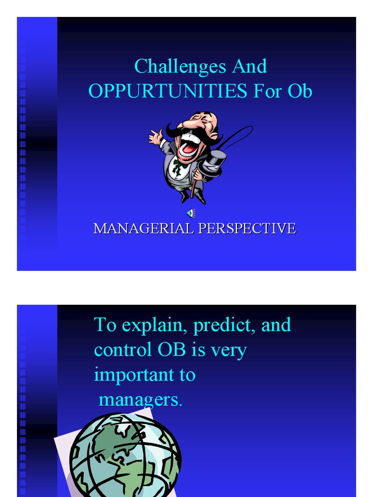 Managerial Challenges in Organizational Behavior | PDF | Career ...