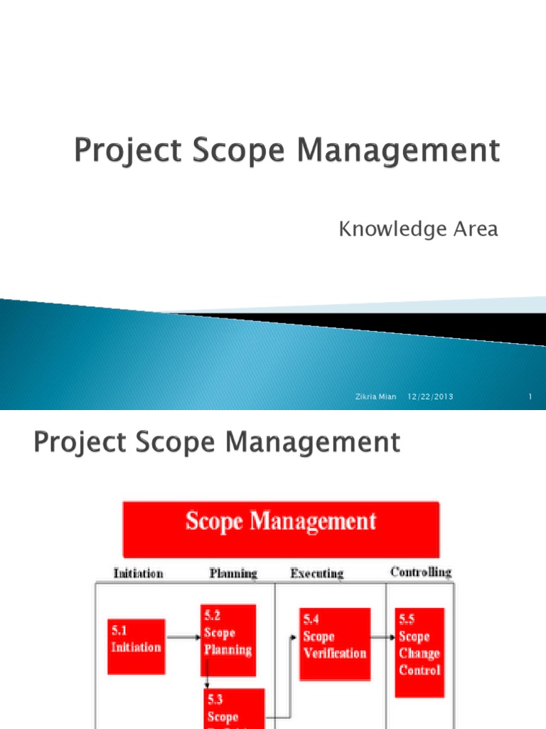 Project Scope Management Chap-3 | PDF | Project Management | Production ...