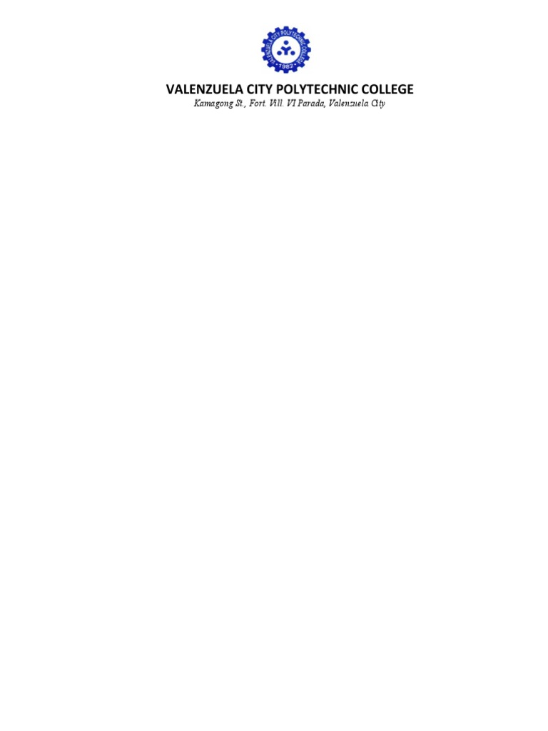 Valenzuela City Polytechnic College: Kamagong ST., Fort. Vill. VI ...