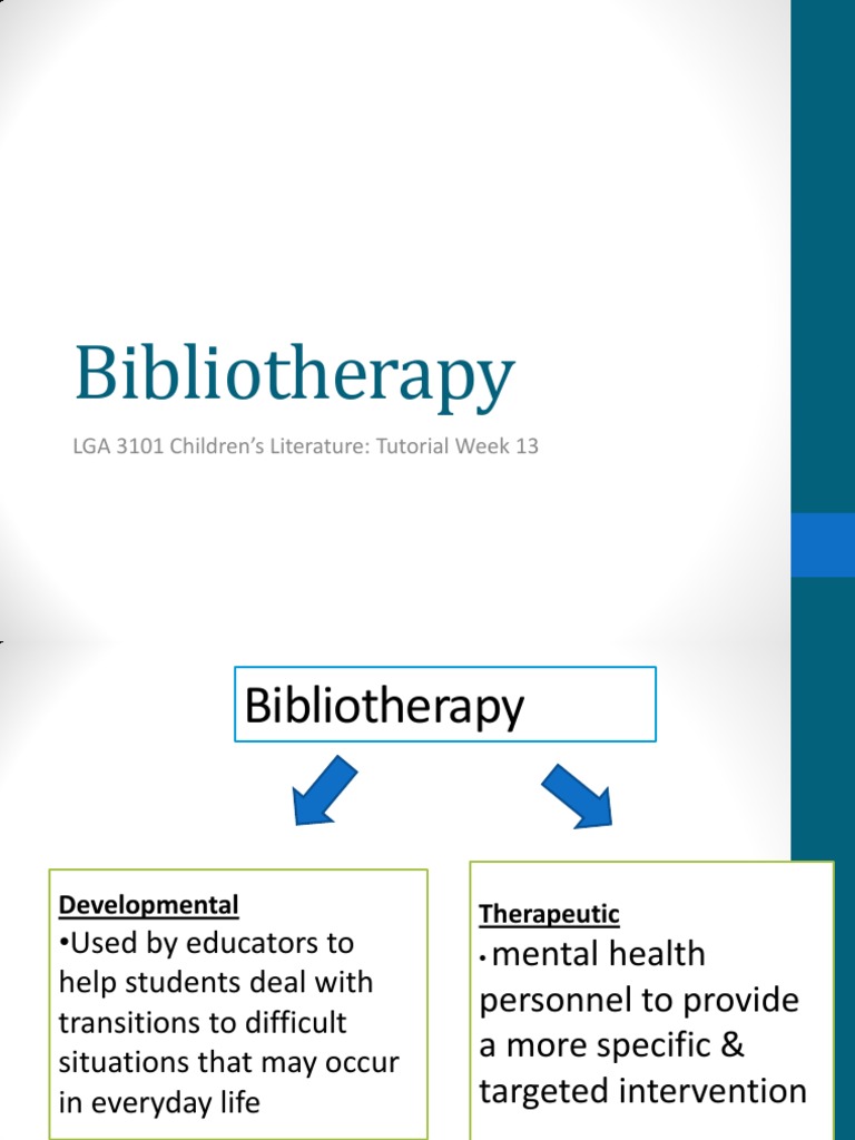 Bibliotherapy | Behavioural Sciences | Psychology & Cognitive Science