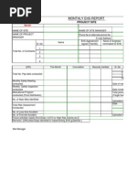 Monthly Safety Report Sample | PDF | Safety | Prevention