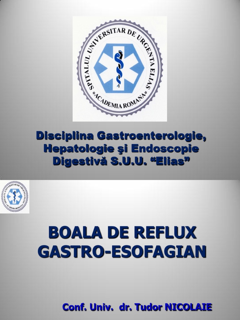 Boala Reflux Gastro-Esofagian | PDF