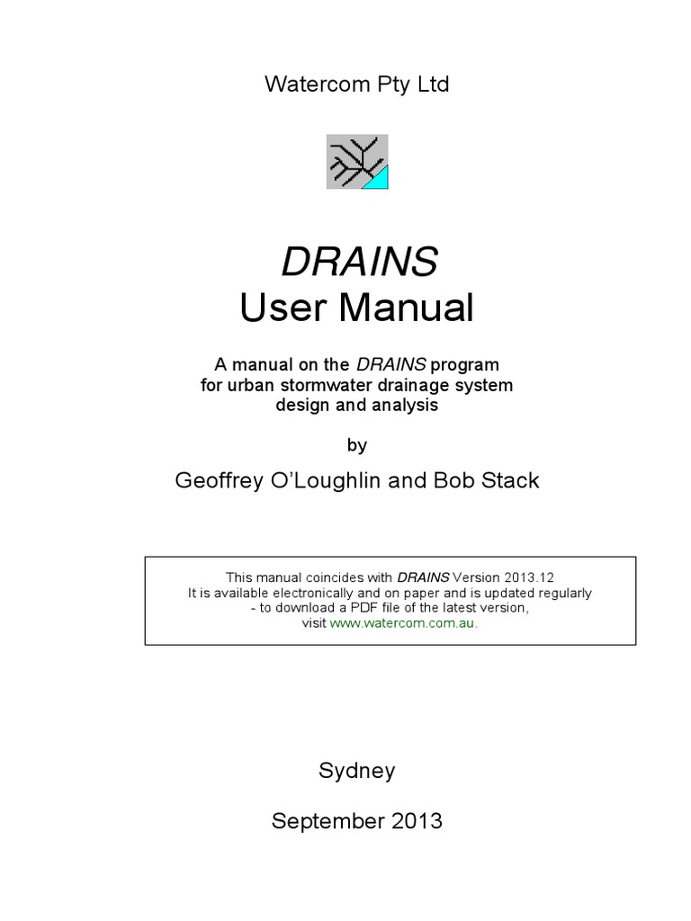 Drains Manual | PDF | Storm Drain | Drainage Basin