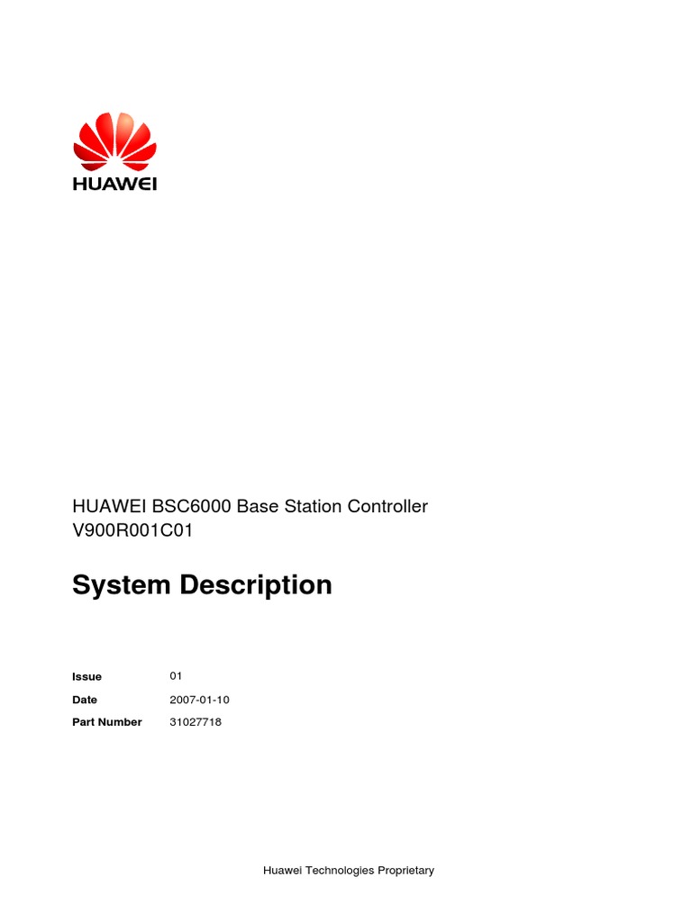 31027718-HUAWEI BSC6000 System Description | PDF | Networks ...