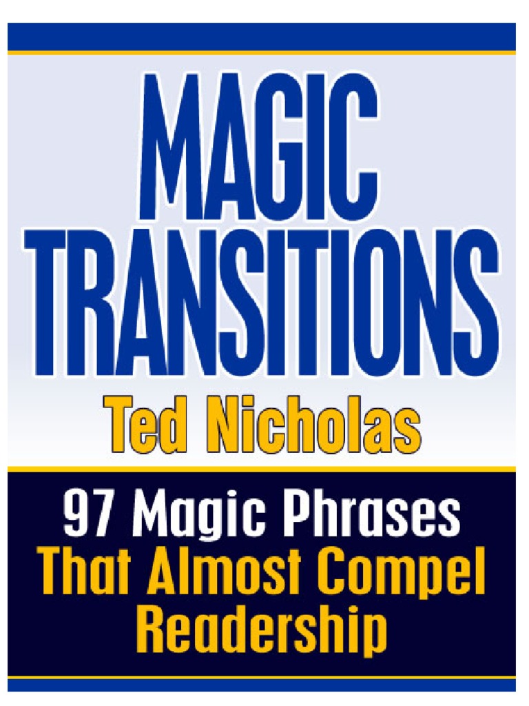 Magic Transitions CW | PDF | Copyright | E Books