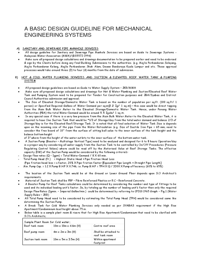 Mechanical Engineering Design Guide | PDF | Fire Sprinkler System ...