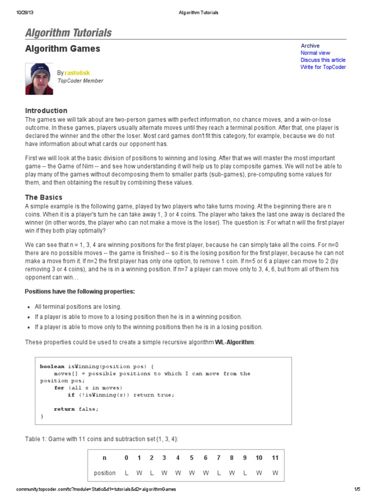 Algorithm Games Pdf Discrete Mathematics Theoretical Computer Science 