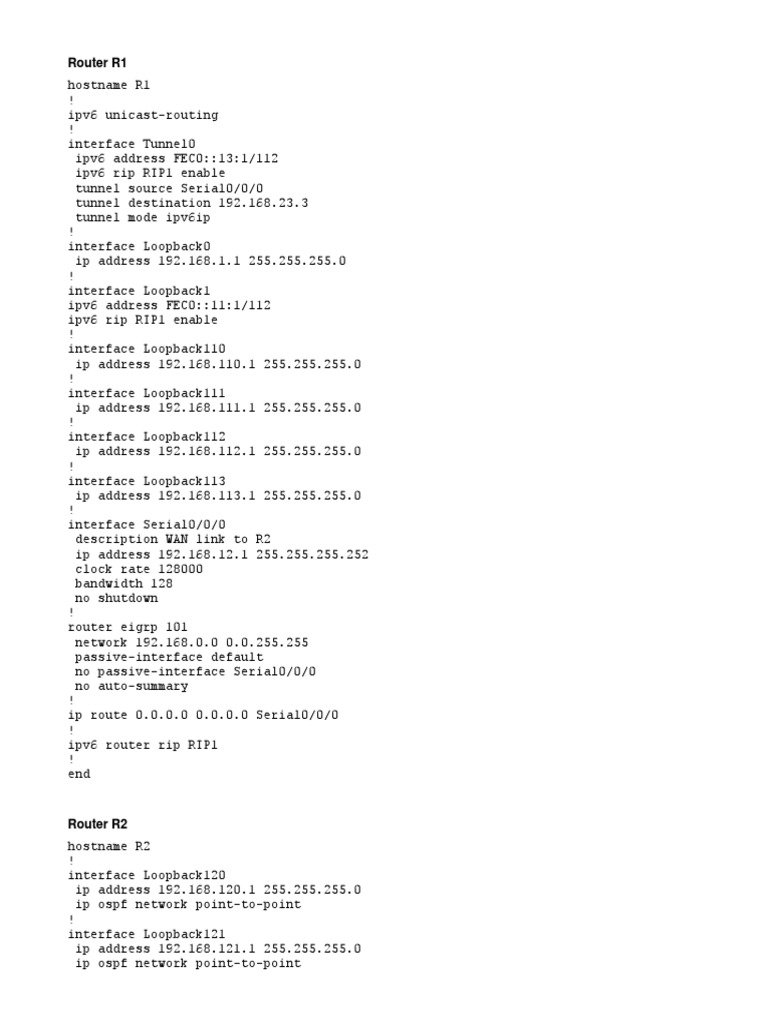 Practice Final Lab | PDF | Ip Address | Router (Computing)