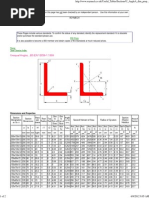 Equal Angle Section Table | PDF | Space | Geometric Measurement