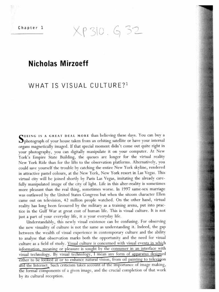 What Is Visual Culture? | PDF | Home & Garden