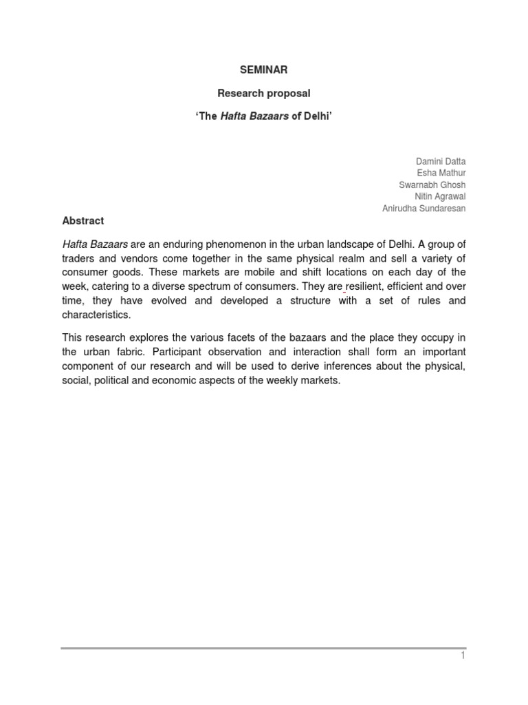 Hafta Bazaar Proposal | PDF | Information | Science