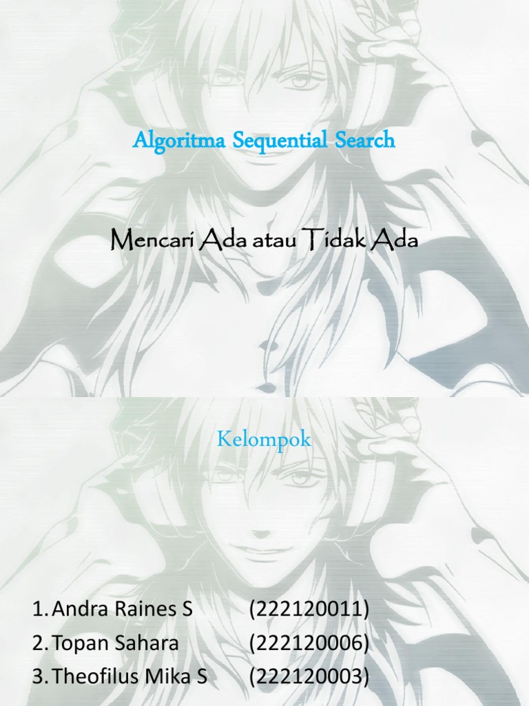 Algoritma Sequential Search | PDF | Metode & Bahan Ajar