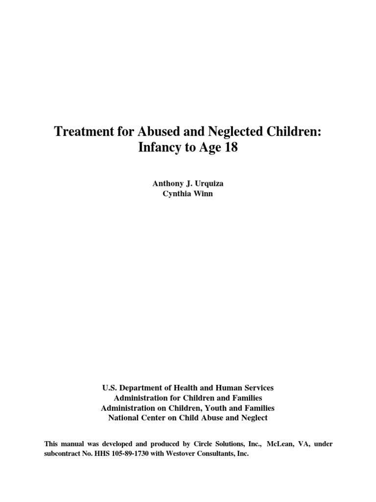 Treatment For Abused and Neglected Children: Infancy To Age 18 | PDF ...