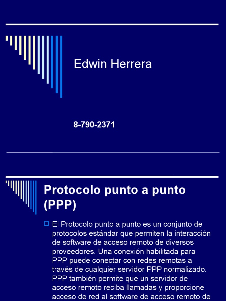 PPP | PDF | Arquitectura de internet | Arquitectura de Computadores