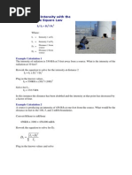 RT Formulas For Calculations | PDF | Radiography | Attenuation