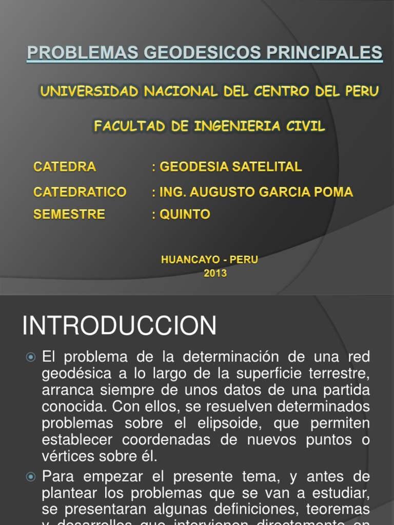 Problemas Geodésicos y Teoremas Esféricos | PDF | Esfera | Sistema ...