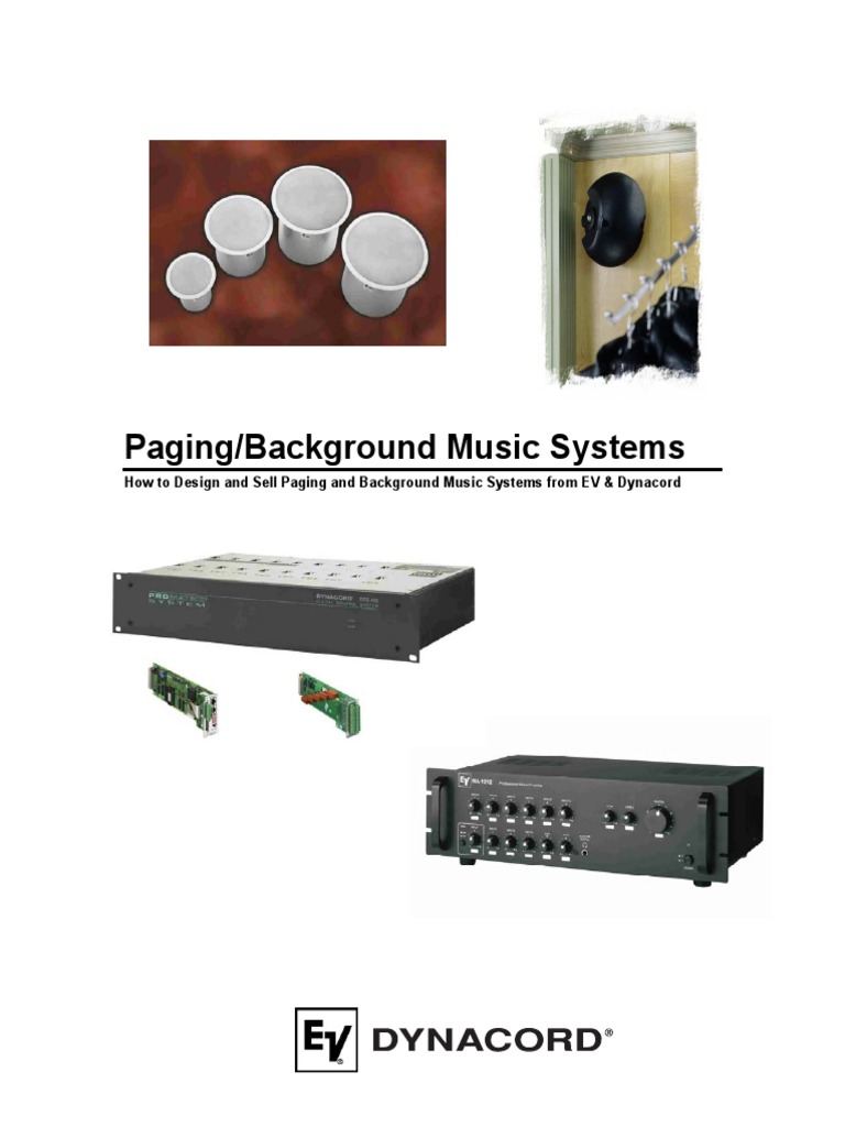 BGM Design Guide | PDF | Loudspeaker | Amplifier