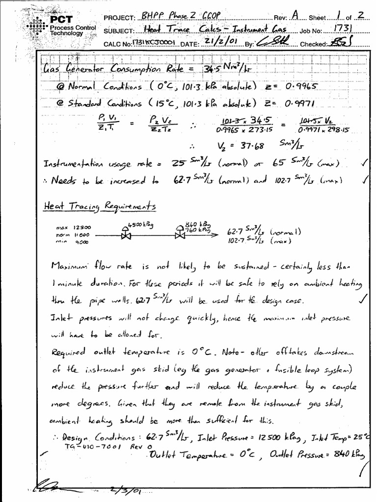 Heat Trace Calculation | PDF
