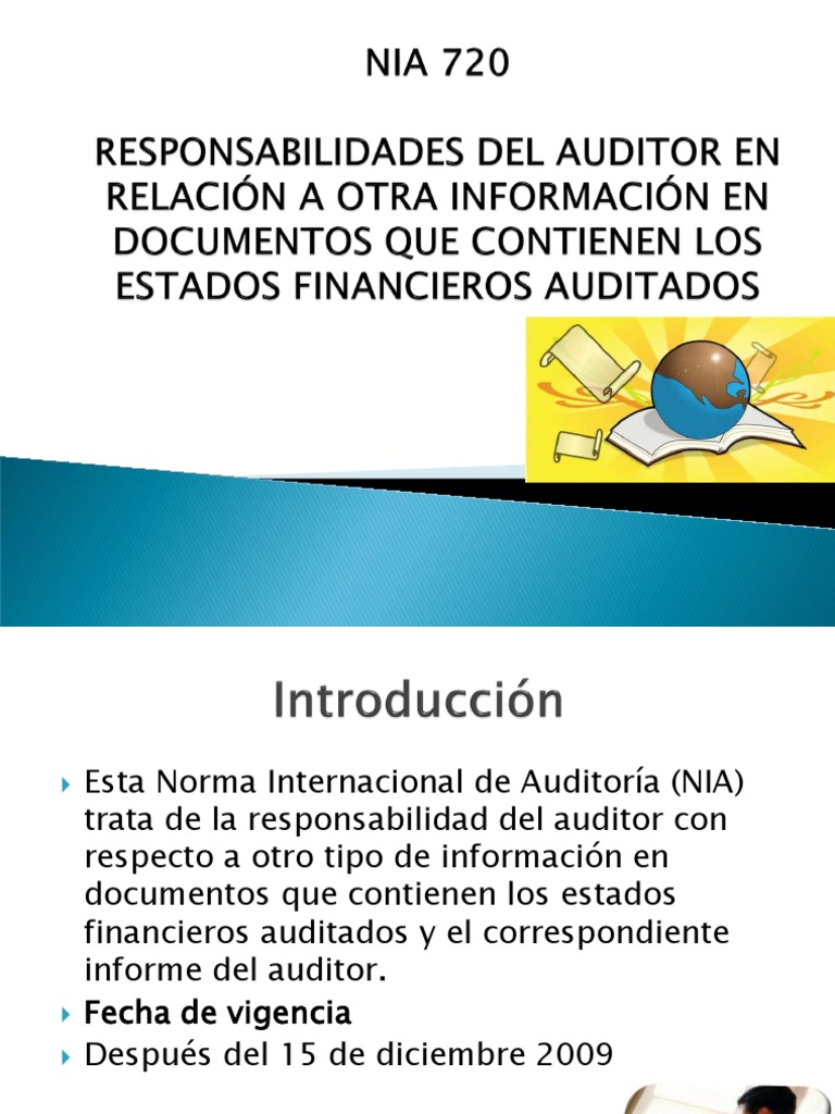 NIA 720 - Responsabilidades Del Auditor | PDF | Contralor | Estado ...