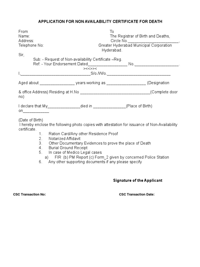 GHMC Nac Death | PDF