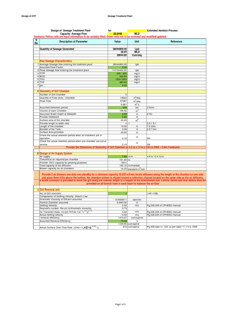 Grit Removal Design | PDF | Sewage Treatment | Pump