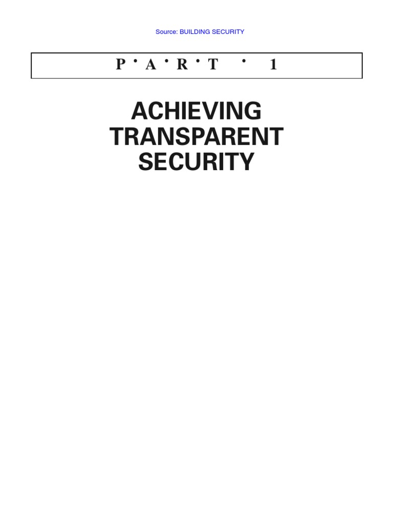 Building Security - Handbook For Architectural Planning and Design ...