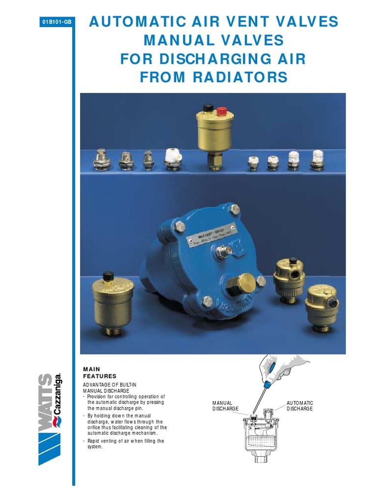 Automatic and Manual Air Vent Valves | PDF | Valve | Buoyancy