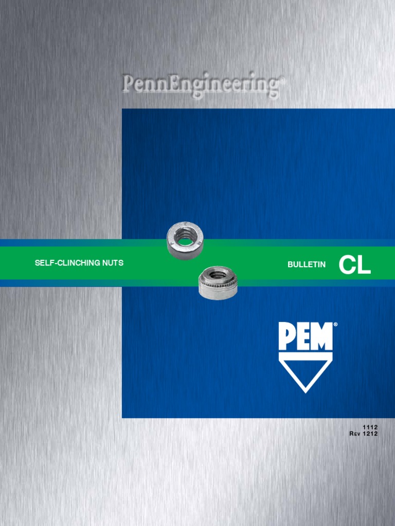Pem Nuts | PDF | Screw | Sheet Metal