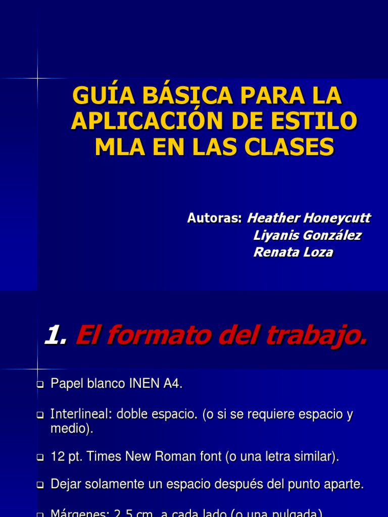 MLA Spanish | PDF | Bibliografía | Comillas