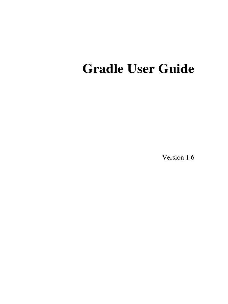 Gradle User Guide | PDF | Java (Programming Language) | Software Engineering