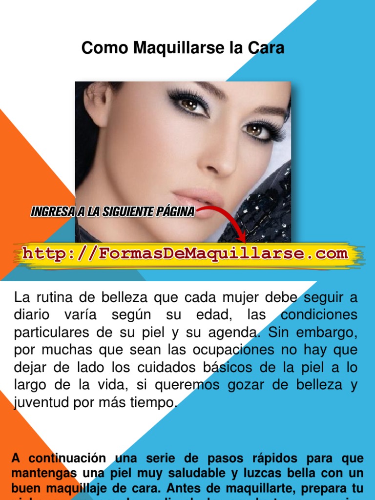 Como Maquillarse La Cara | PDF | Productos cosméticos