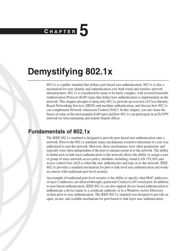 Demystifying 802.1x PDF | PDF | Radius | Computer Network
