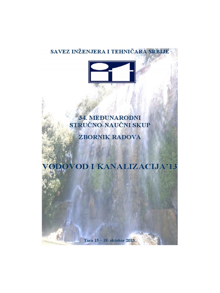 Zbornik Radova Vodovod I Kanalizacija | PDF