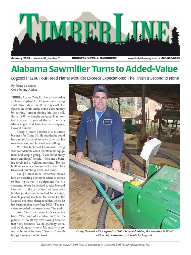 Alabama Sawmiller Turns To Added-Value | PDF | Sawmill | Lumber