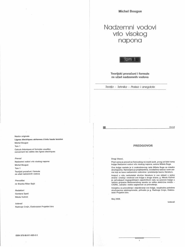 Nadzemni Vodovi Vrlo Visokog Napona | PDF