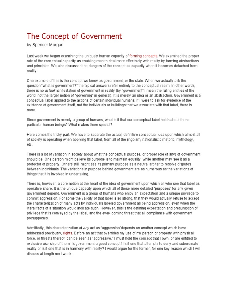 Understanding the Concept of Government | PDF | Politics | Philosophy