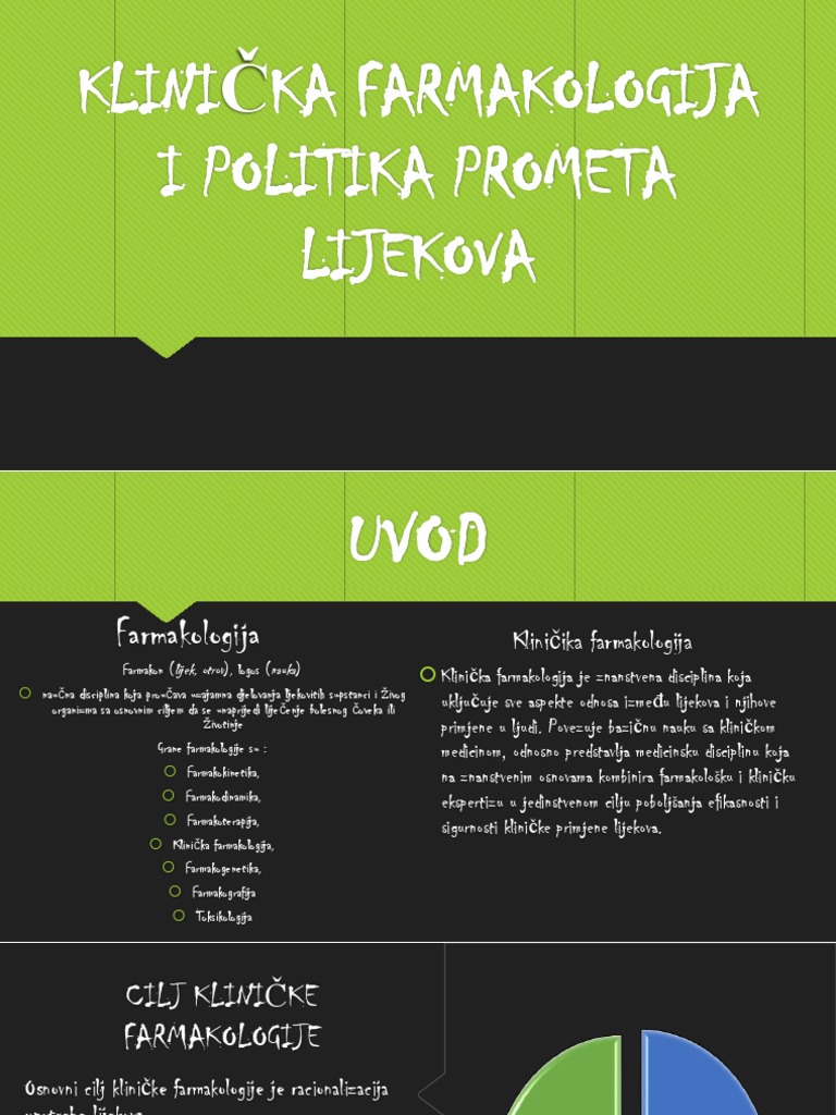 Klinička Farmakologija I Politika Prometa Lijekova | PDF