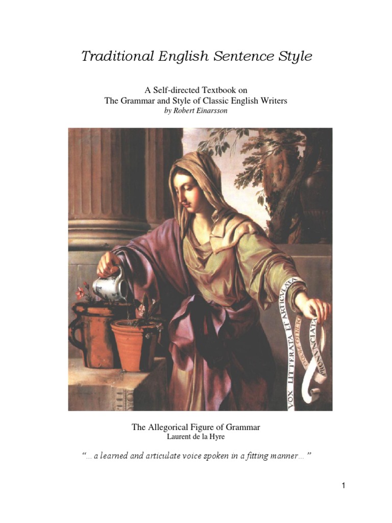 Traditional English Sentence Style | PDF | Preposition And Postposition ...