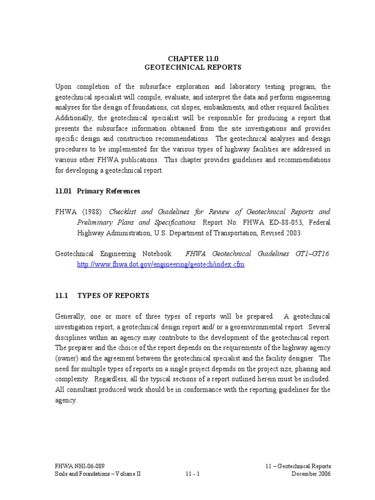 12-25-06 Chapter 11 - Geotechnical Reports | Geotechnical Engineering ...